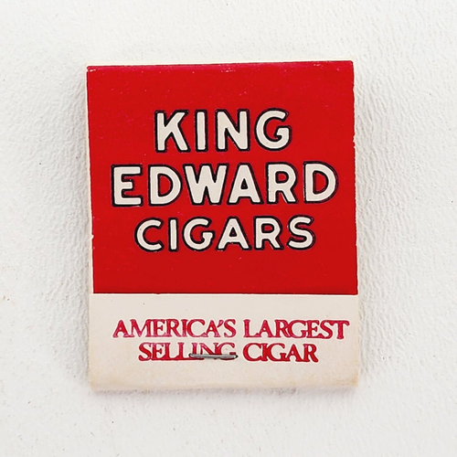 Vintage King Edward Cigars "Relax Enjoy A Cigar" Matchbook - Unused NOS ...