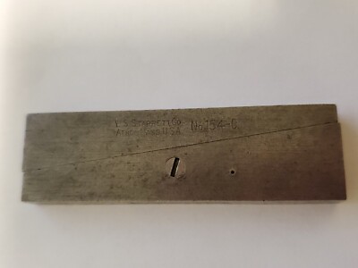 L.S. Starrett Co. Small Adjustable Parallel No. 154C, machinist tool | eBay