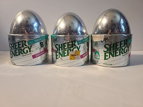 Lot 3 Leggs Sheer Energy Size B Suntan Pantyhose Vintage New In Egg 609 SBS | eBay