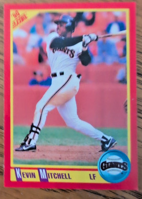 1990 Score Baseball Card #343 KEVIN MITCHELL San Francisco Giants Mint ...