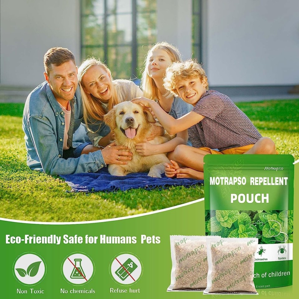 12 Pack Vamoose Natural Rodent Pest Control Repellent Pouch Peppermint ...