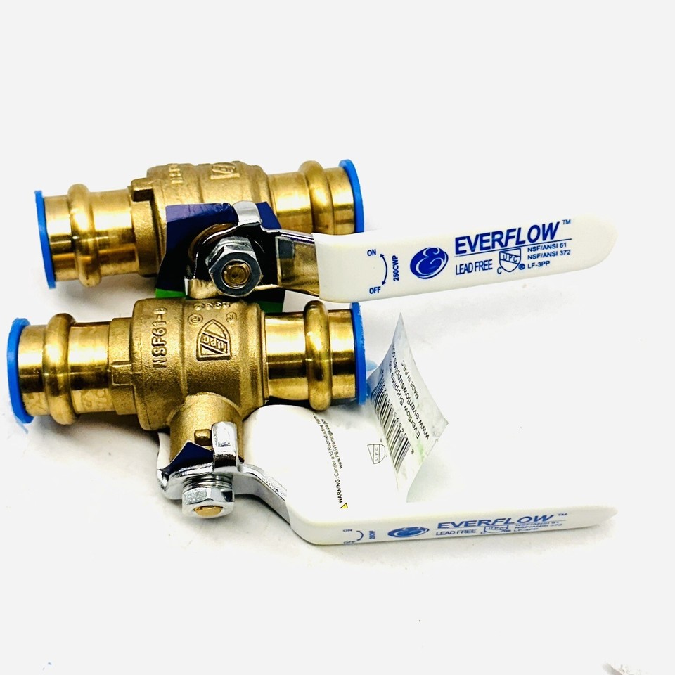 EVERFLOW 3/4" PRESS FIT BALL VALVE NSF61-8 / 2332 | eBay