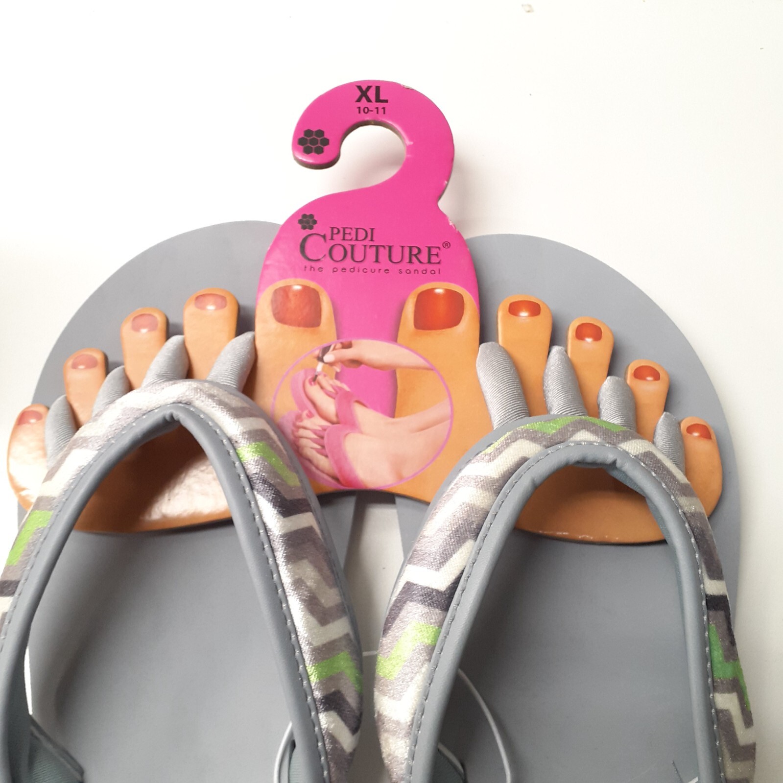 Pedi Couture Toe Separator Sandals for Women- Pedicure/Yoga sandal XL ...