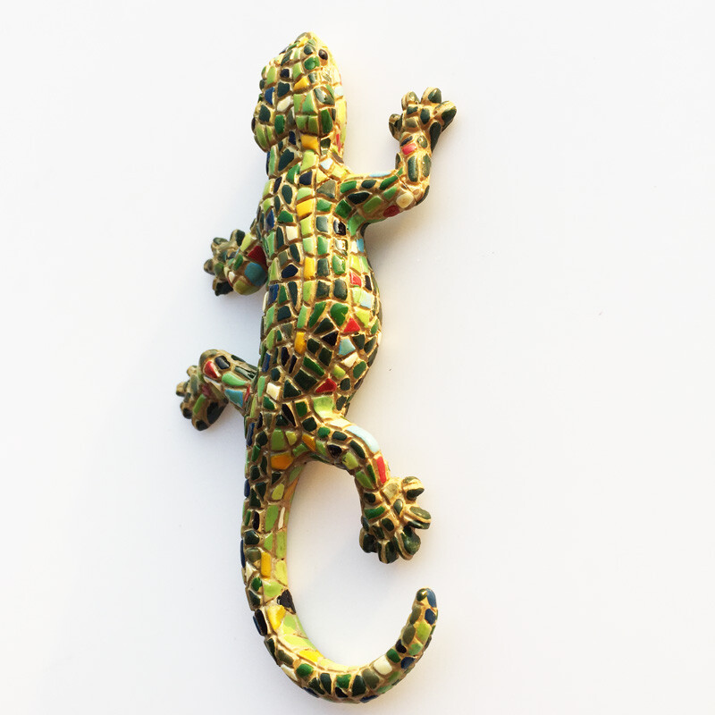 Spain Carved Mosaic Lizard Crafts Fridge Magnets. | eBay