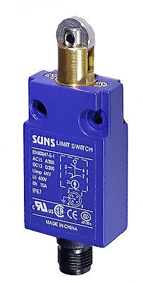 SUNS SN3112-SP-F Roller Plunger Compact Limit Switch M12 Connector ...