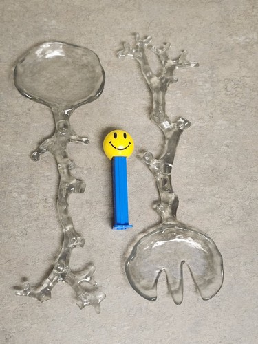 Michael Aram Ocean Reef Coral Shape Clear Acrylic Salad Server Set Fork ...