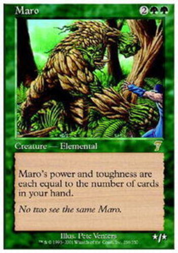 Moderate Play, English MTG Regular Maro 7th Edition Magic the Gathering ...