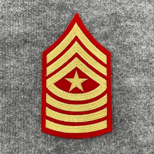 US MARINE CORPS EMBROIDERED SERGEANT MAJOR E-9 MALE SLEEVE RANK PATCH ...