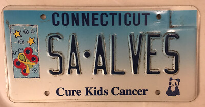 CURE CHILDHOOD CHILD CANCER license plate Panda Tumor Pediatric Doctor ...