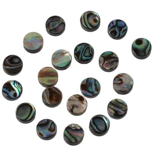 20 Pcs Shell Retro Flat Round Shell Bulk Beads Loose Beads Charm for ...