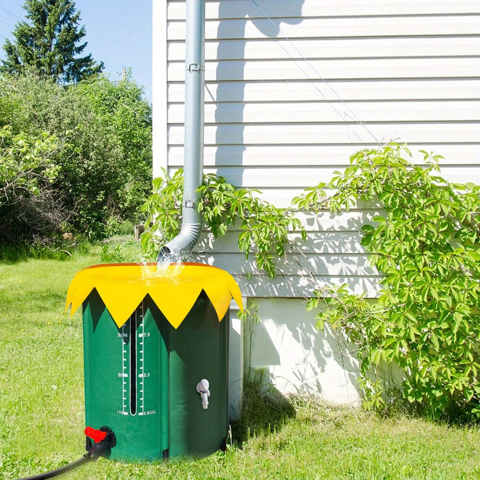 Rain Barrel Collapsible PVC Rain Collection System with Three Spigots ...