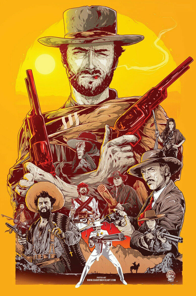 Clint Eastwood Cowboy Poster