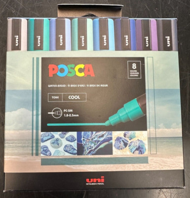 POSCA PC-5M (8 COOL COLOR TONE) WATER BASED | eBay