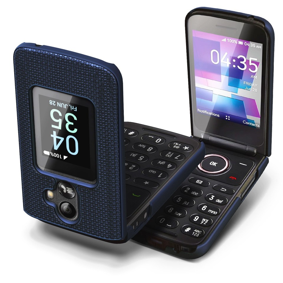 For TCL Flip 3 Case (T435D) 2024 Hybrid Armor Phone Cover + Screen ...