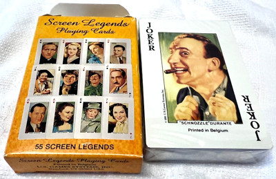 Vintage 1991 Screen Legends Playing Cards Deck is sealed | eBay