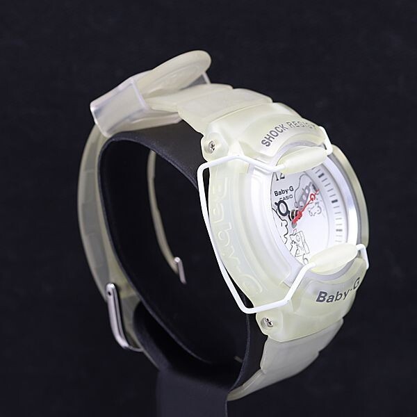 PEANUTS Snoopy Watch BABY-G Casio White Women BG-20 Shock Resist Anime ...
