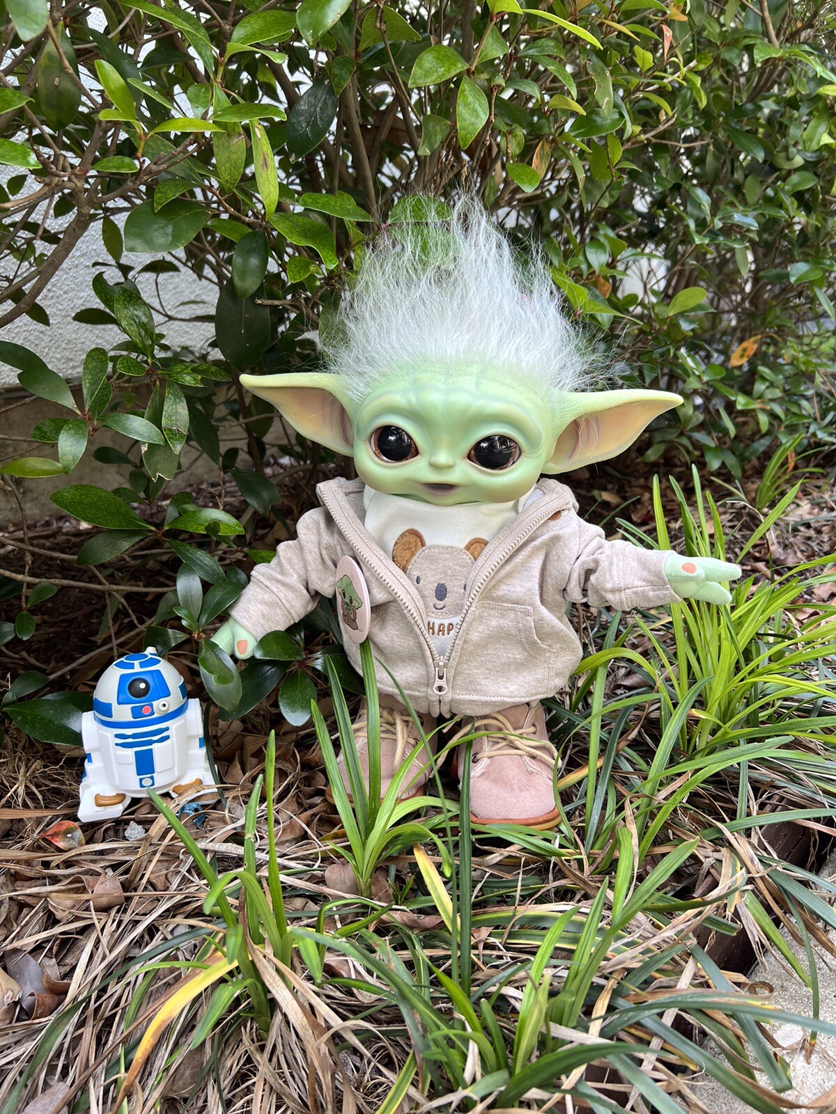 Custom painted Baby Yoda, TheChild, Grogu, Realistic , micro rooted ...