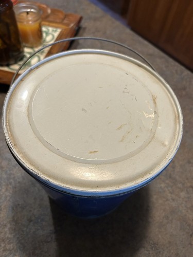 Oldham’s Blue 8# Lard Can Pig Lee’s Summit MO Vintage W/ Handle | eBay