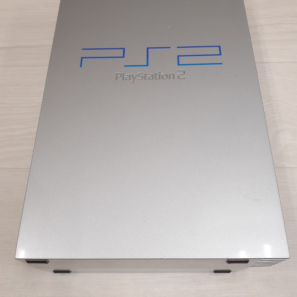Sony PlayStation 2 Silver Console in box CIB S/NO. MATCH Japanese ver ...