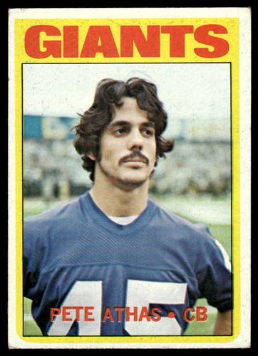 1972 TOPPS PETE ATHAS RC NEW YORK GIANTS #48 | eBay