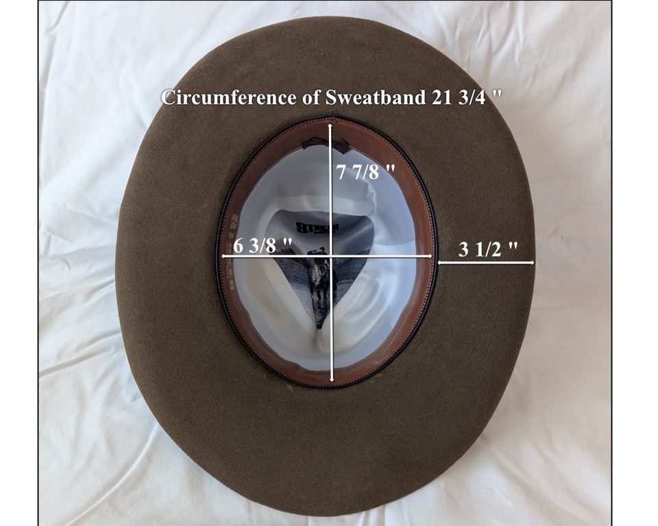 Staker Custom Hats Cowboy Hat Size 7 –Pecan 10X Hare Felt “Good Old Boy ...