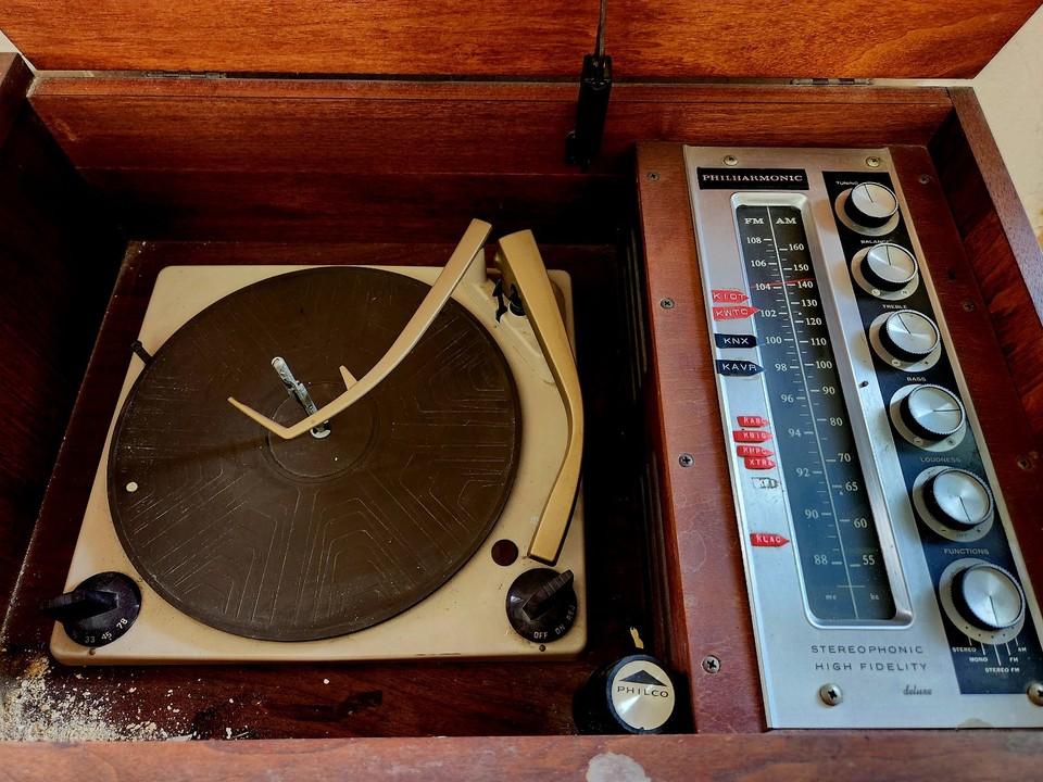 Vintage Philco Record Player Cabinet Mid Century | eBay