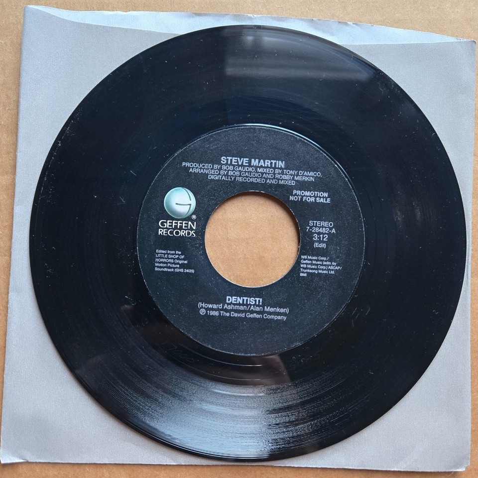 STEVE MARTIN Dentist! DJ PROMO COMEDY 45 7" Record Vinyl Records | eBay