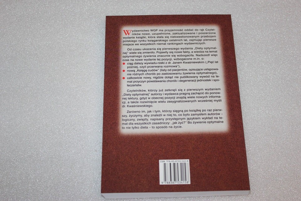 Dieta optymalna Jan Kwaśniewski, Marek Chyliński - NOWA POLSKA KSIĄŻKA ...