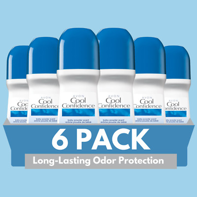 Avon Cool Confidence Roll-On Antiperspirant Deodorant, 2.6 fl oz (6 ...