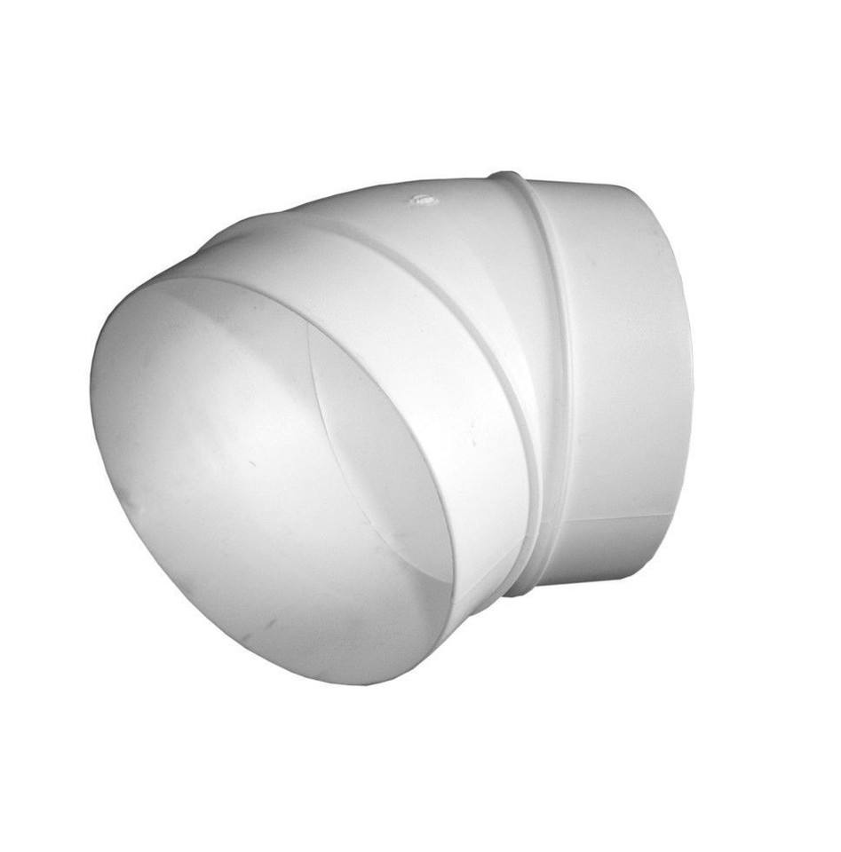 4" 100mm Plastic Round Ducting Ventilation Tube Extractor Fan Vent Pipe ...