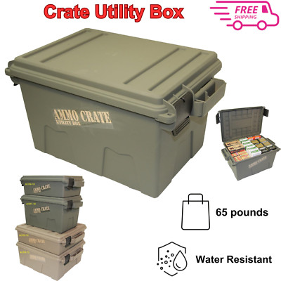 Military Ammo Box Plastic Mtm Storage Case Ammunition Utility Crate 65 ...