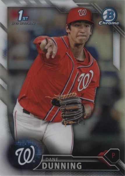 2016 Bowman Draft - Chrome Draft Picks Refractor #BDC-104 Dane Dunning ...