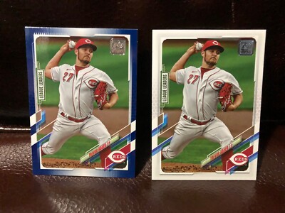 2021 Topps Blue Paralell & Base Card Trevor Bauer # 137 reds | eBay