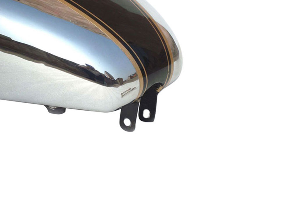 Royal Enfield Bullet Custom Deluxe Petrol Tank Chromed Black | eBay