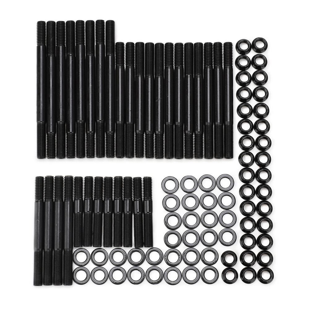 For Chevy BBC 454 12 Point Head Stud Kit (Suits PCE Heads 8 Long Studs ...