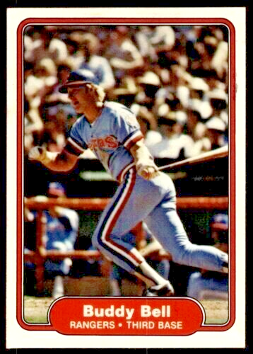 1982 Fleer #313 Buddy Bell Texas Rangers | eBay