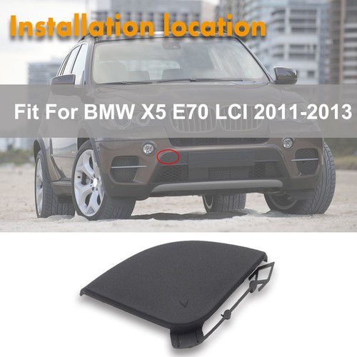 Front Bumper Tow Hook Eye Cover Cap 51117222744 For BMW X5 E70 LCI 2011 ...
