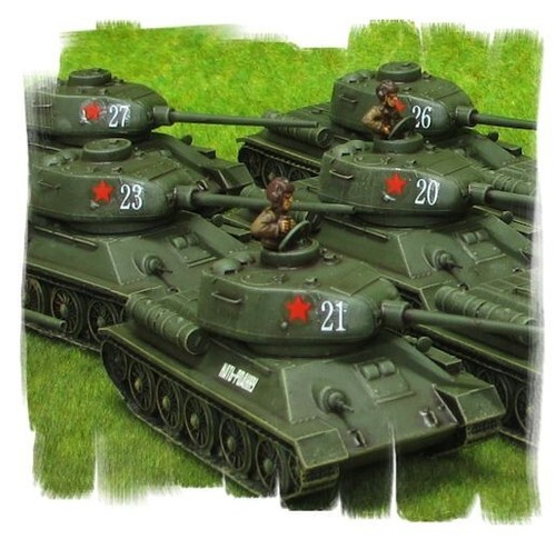 Painted! - Soviet T-34/85 Company (10 tanks) - 15mm WW2 -Flames of War ...