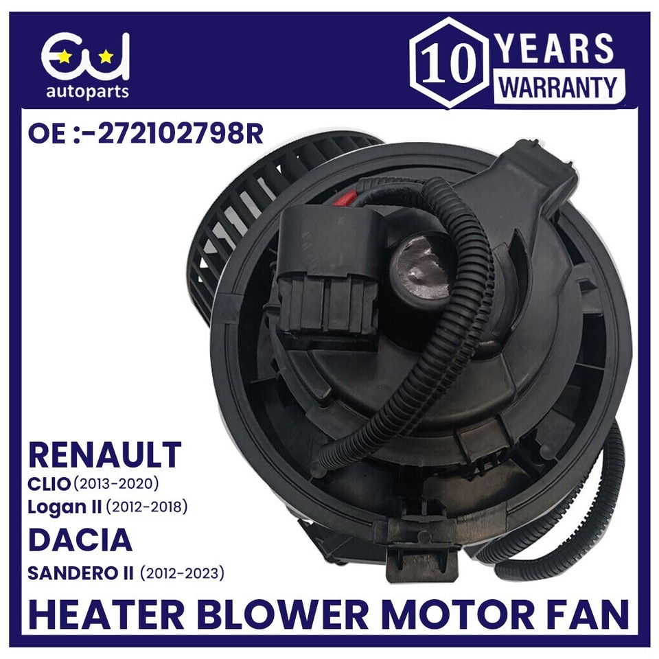 HEATER BLOWER MOTOR FAN FOR DACIA DUSTER SANDERO LOGAN MK2 RENAULT CLIO ...