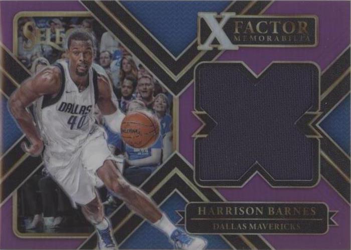 2017-18 Panini Select - X-Factor Memorabilia Harrison Barnes #XF-HBS ...