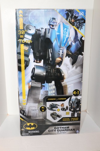 DC Comics Batman Gotham City Guardian Playset 4-in-1 Mech Vehicle LED ...