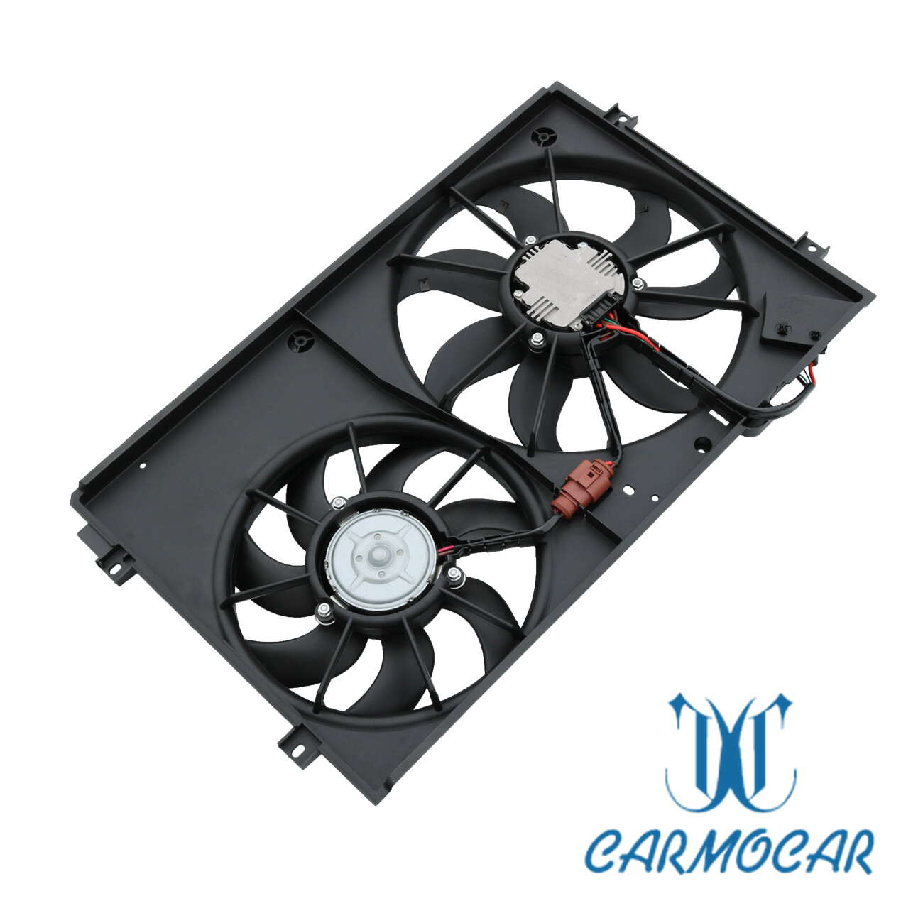 Radiator Cooling Dual Fan Fit For VW Beetle Golf Jetta Rabbit Assembly ...
