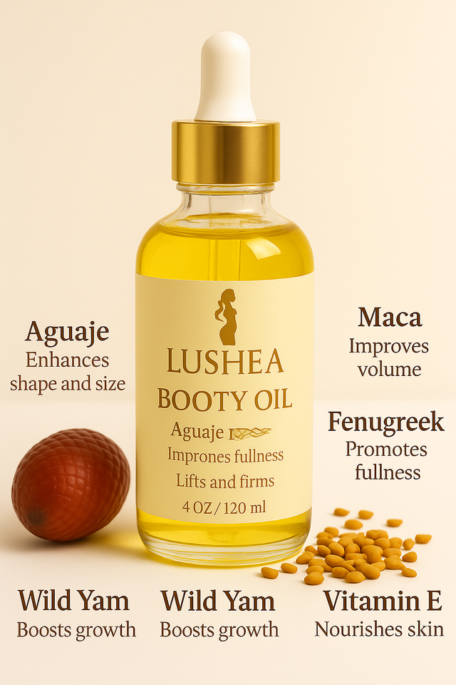 Booty Enhancement Bundle – Butt Lifting Cream, Curve-Sculpting Oil ...