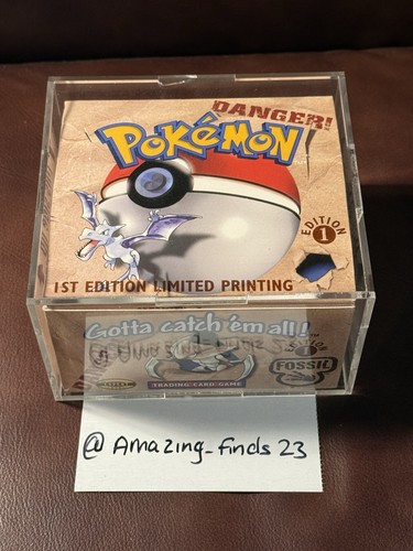 EMPTY Pokemon 1st EDITION Fossil Booster Box NO CARDS With case | eBay