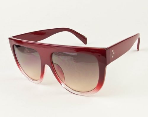 Retro Shade Glossy Ombre Gradient Flat Top Teardrop Fashion Designer ...