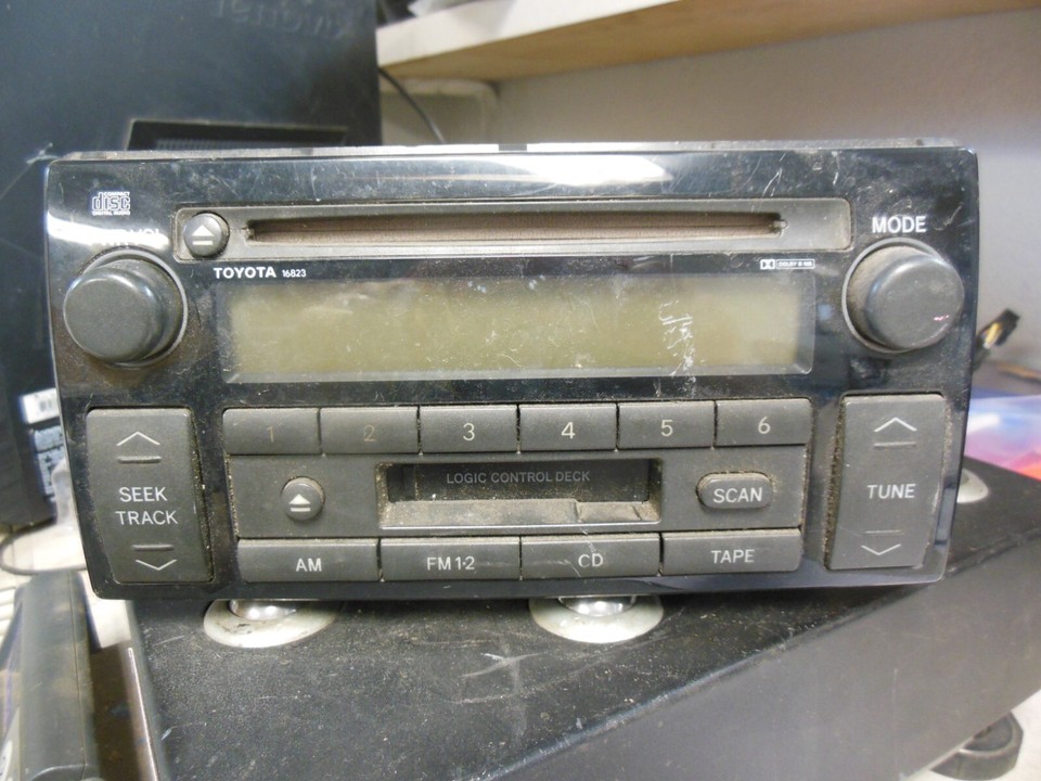 Toyota OEM Radio Stereo AM FM Tuner CD Cassette Player Camry 16823 ...