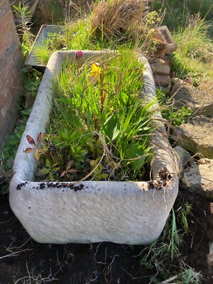 Cast stone trough x 1 ,planting garden landscaping, Collection ...