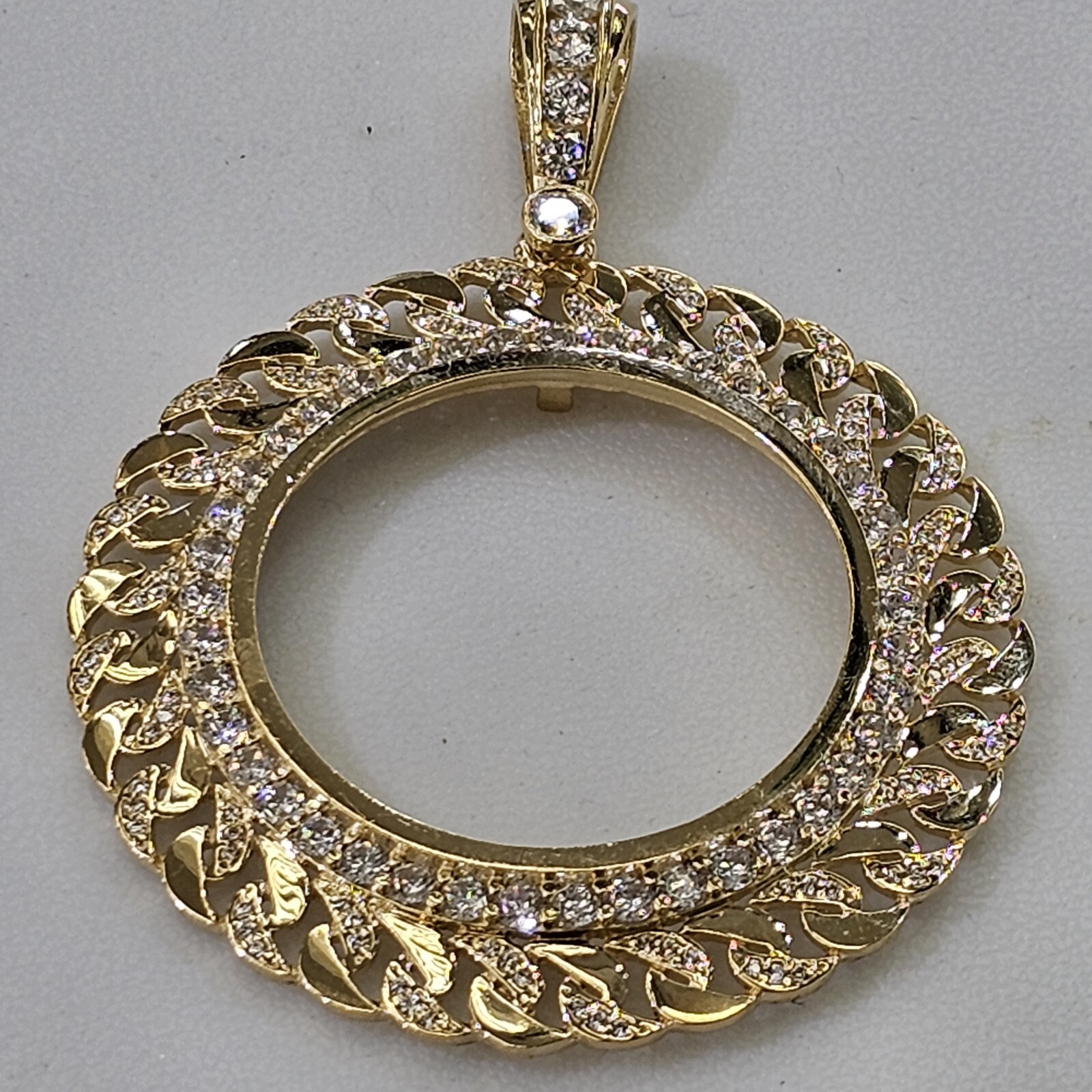 14k solid gold 50 pesos centenario Coin Bezel Frame pendant Heavy | eBay