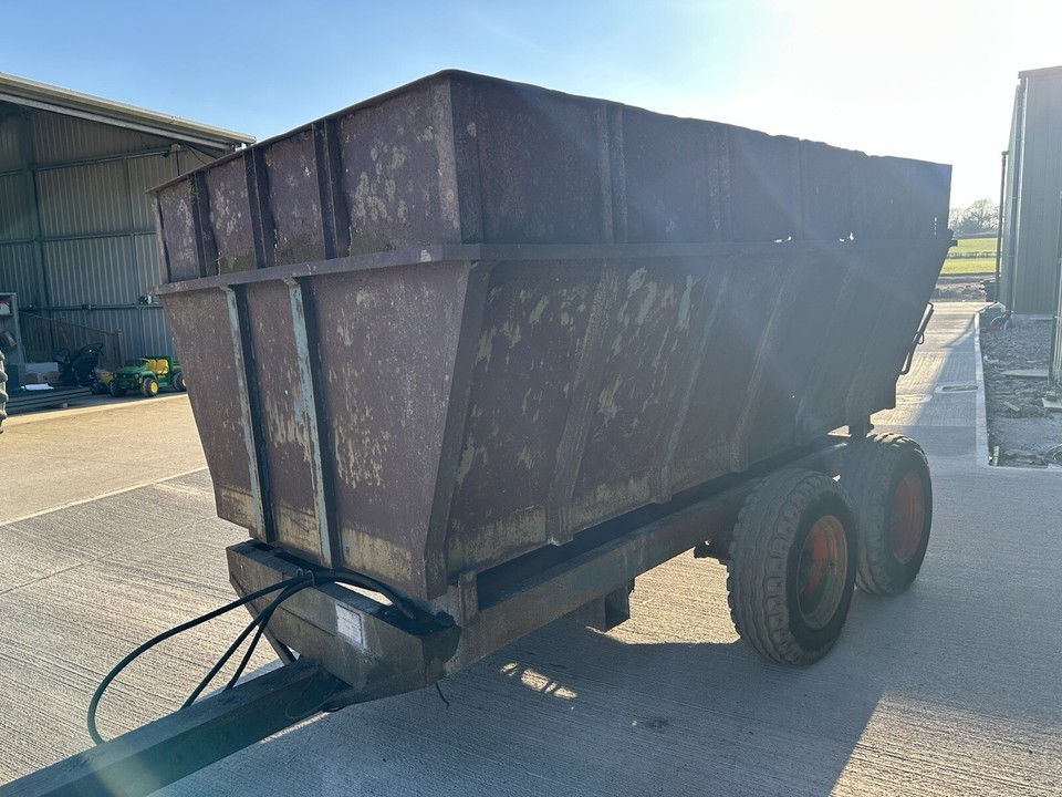 10 Ton Tipping Trailer, Muck/Dump Trailer Twin Axle Twin Ram,High Sides ...