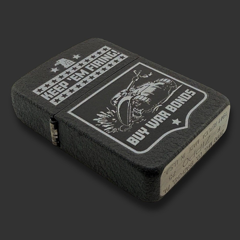 EXCLUSIVE Riley's 66 Zippo Lighter - Keep 'Em Firing - WWII Tank - 1941 ...